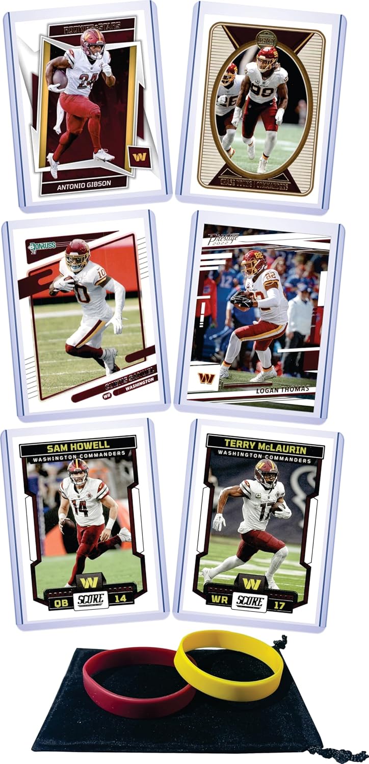 Amazon.com: Washington Commanders Cards: Sam Howell, Terry McLaurin ...