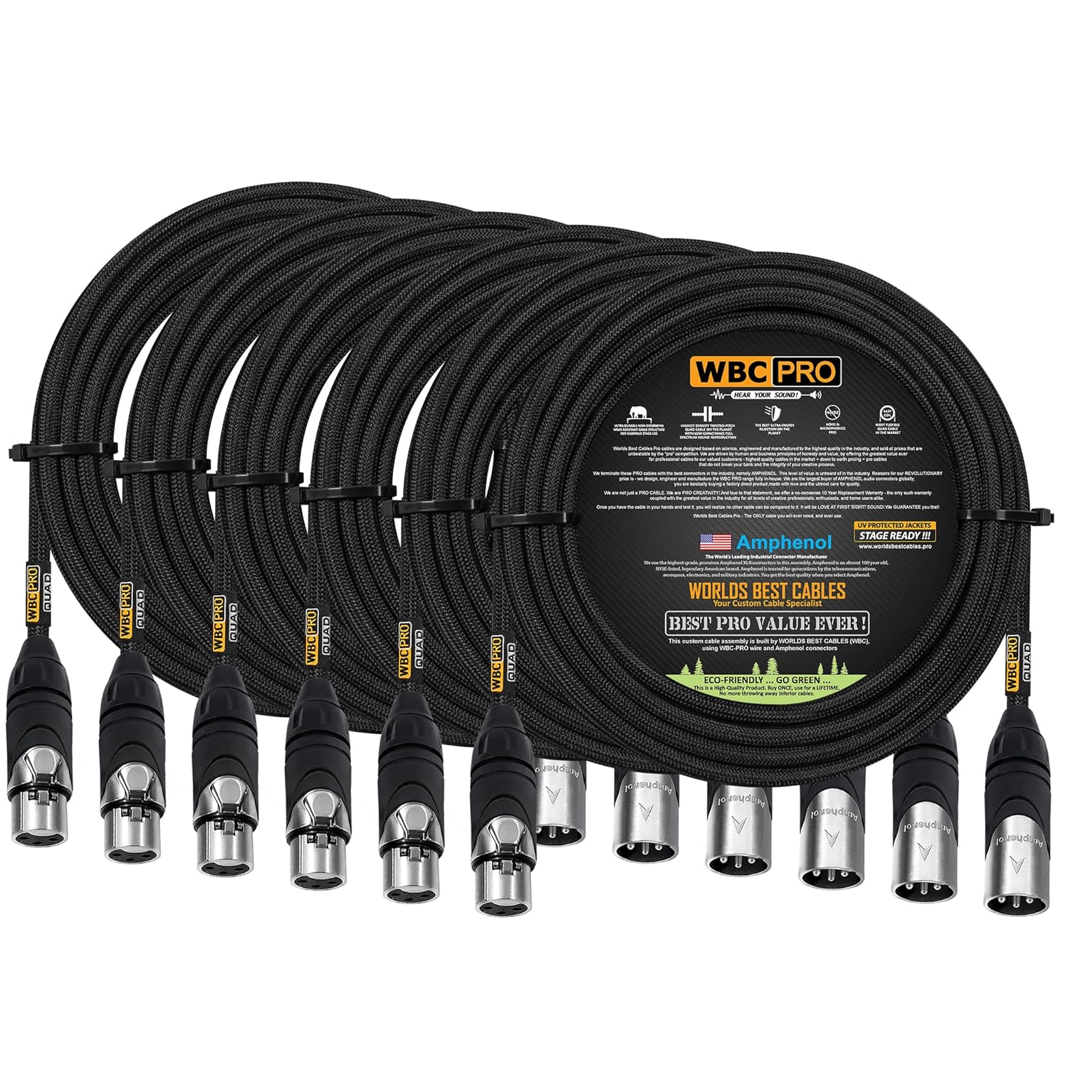Amazon.com: 6 Units - 25 Foot - WBC-PRO-Quad Ultra-Silent Ultra ...