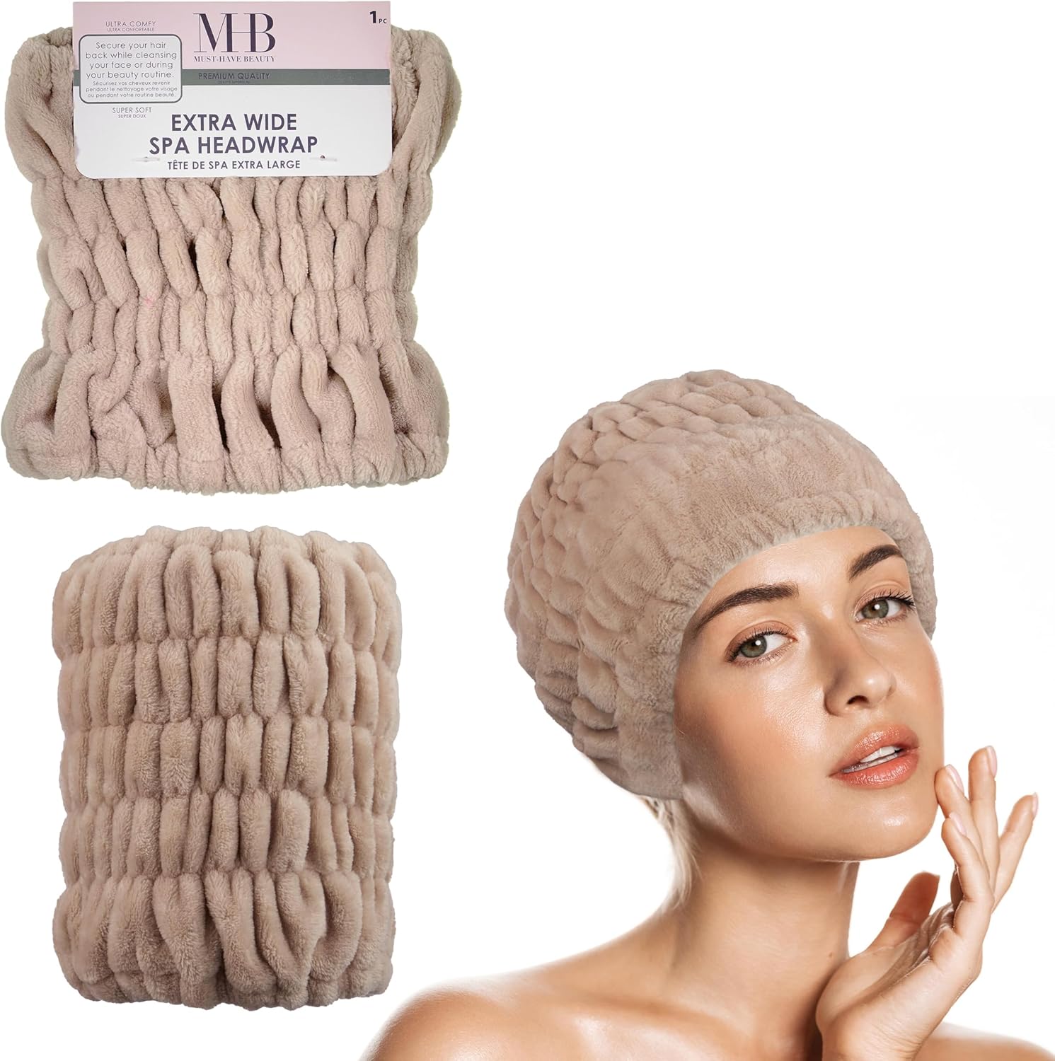 Amazon.com : Expressions Extra Wide Spa Headwrap - 1pc Extra Comfort ...