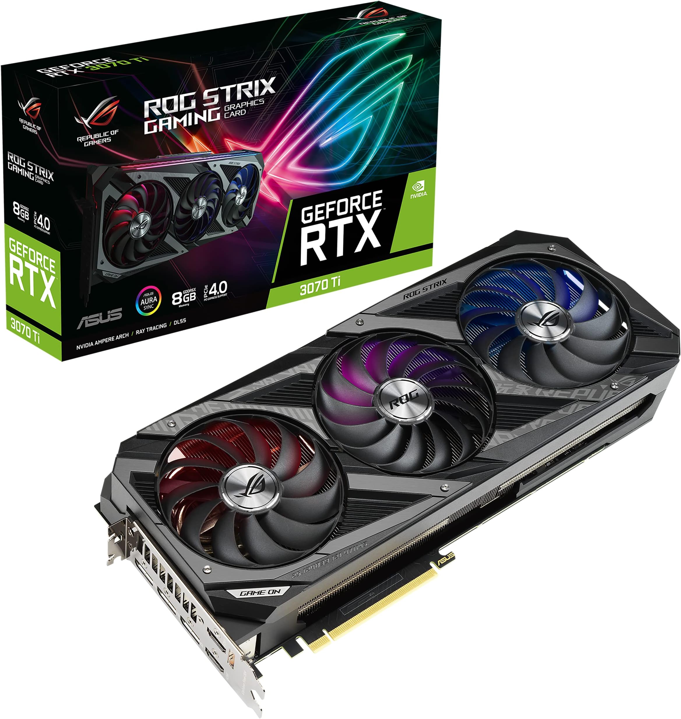 Amazon.com: ASUS ROG Strix NVIDIA GeForce RTX 3070 Ti Gaming Graphics ...