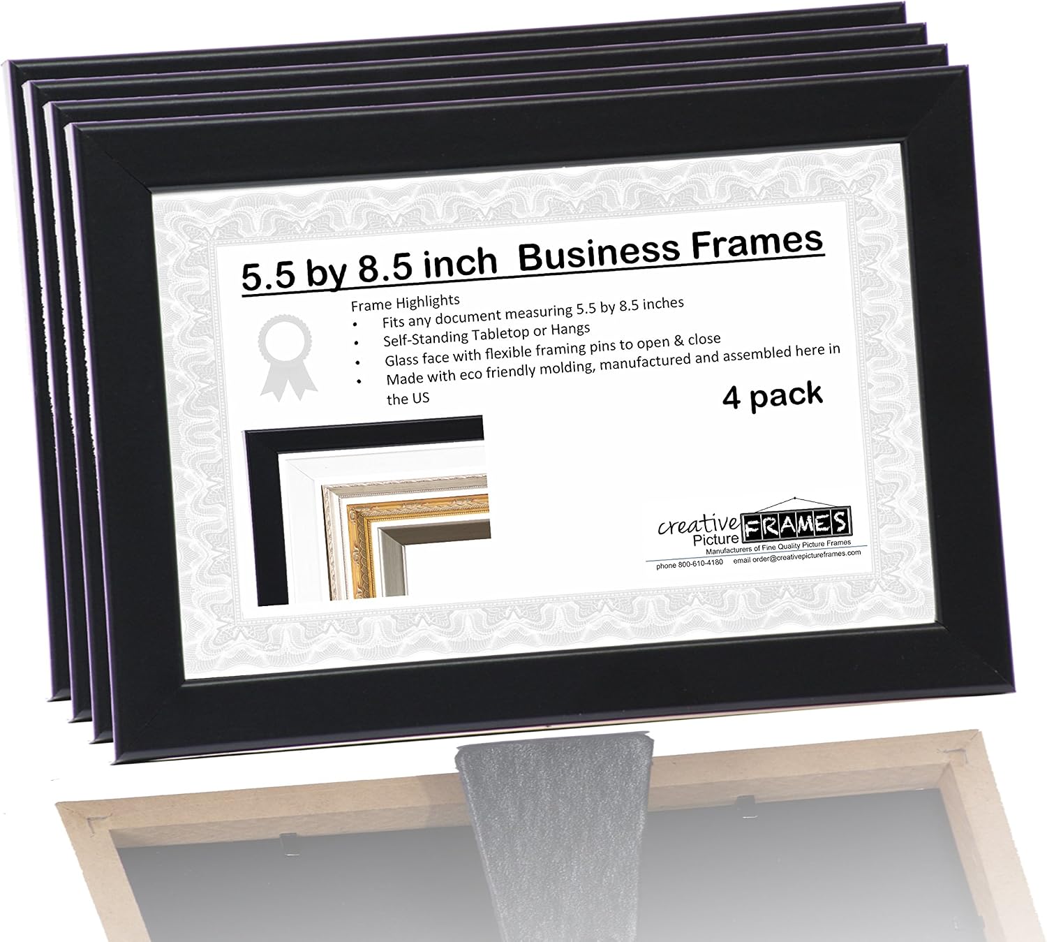Amazon.com - Creative Picture Frames Beauty Salon License Frame Set - 5 ...
