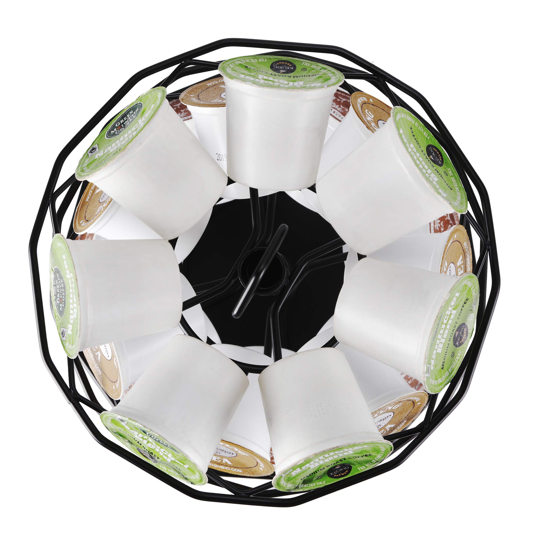Snapklik.com : K Cup Holder Carousel 3 Tier For Keurig Pod Holder Metal ...