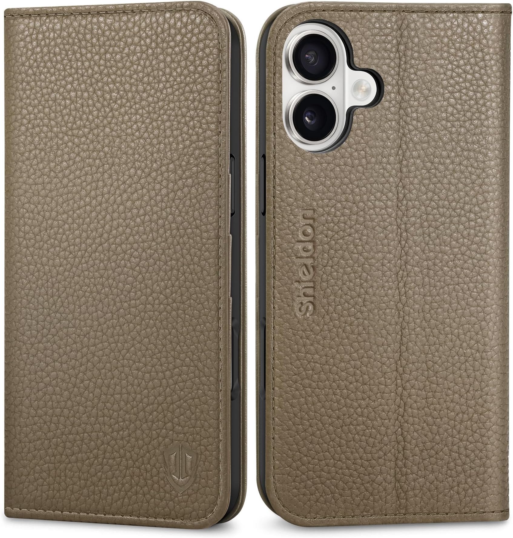 Amazon.com: SHIELDON Wallet Case for iPhone 16 Plus 6.7", Genuine ...