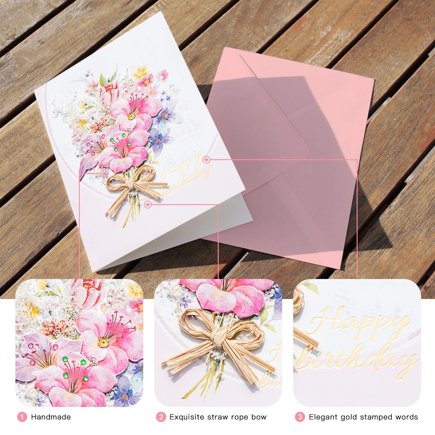 Buy Padike Premium Birthday Cards Box Set - Modern Floral - Birthday ...