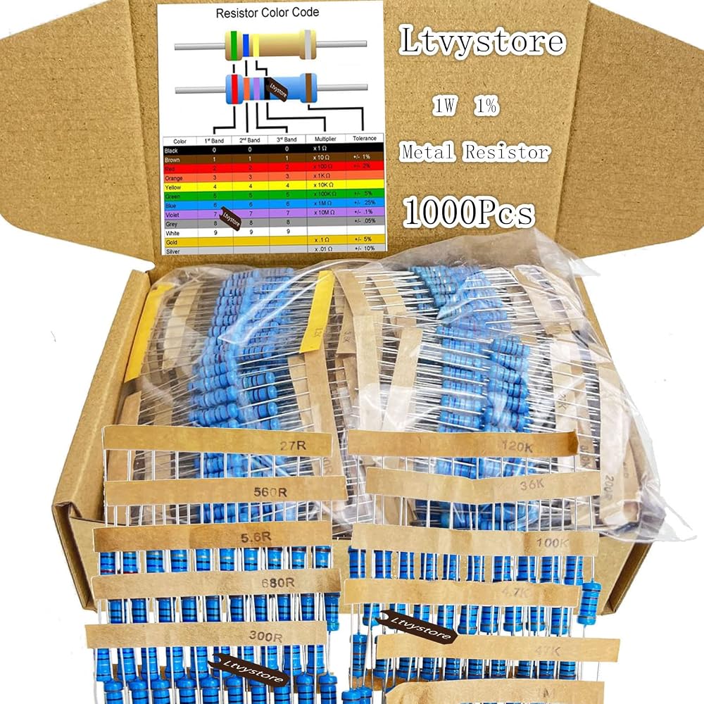 1W Resistors Kit, Ltvystore 1000Pcs 100 Values Nepal | Ubuy