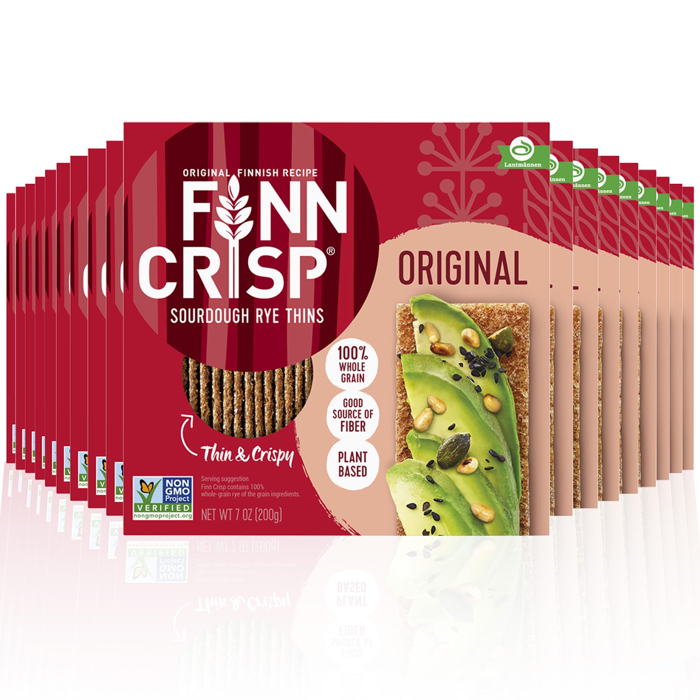 Buy Finn Crisps Original Rye Crispbread 7oz, 18 Pack Bulk Order | Thin ...
