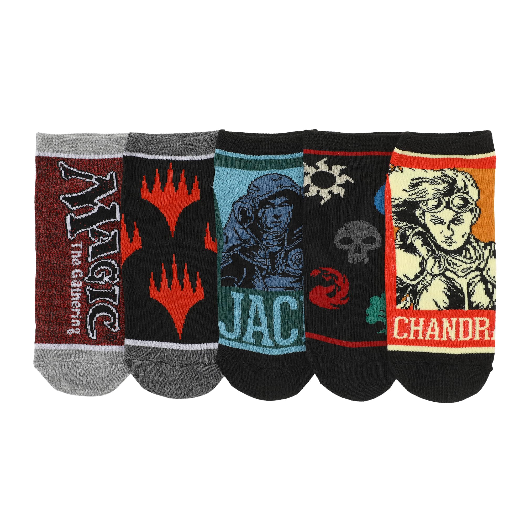 Amazon.com: Bioworld Magic The Gathering Jace & Chandra Women's 5-Pair ...