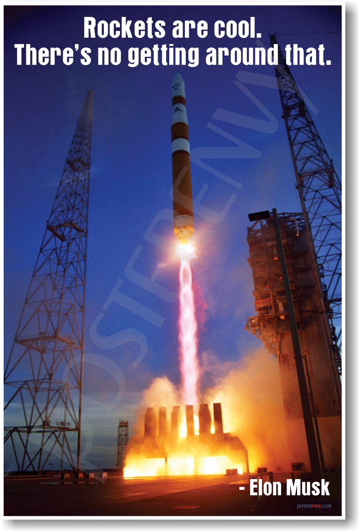 Amazon.com: Elon Musk - "Rockets Are Cool..." - NEW Motivational Space ...