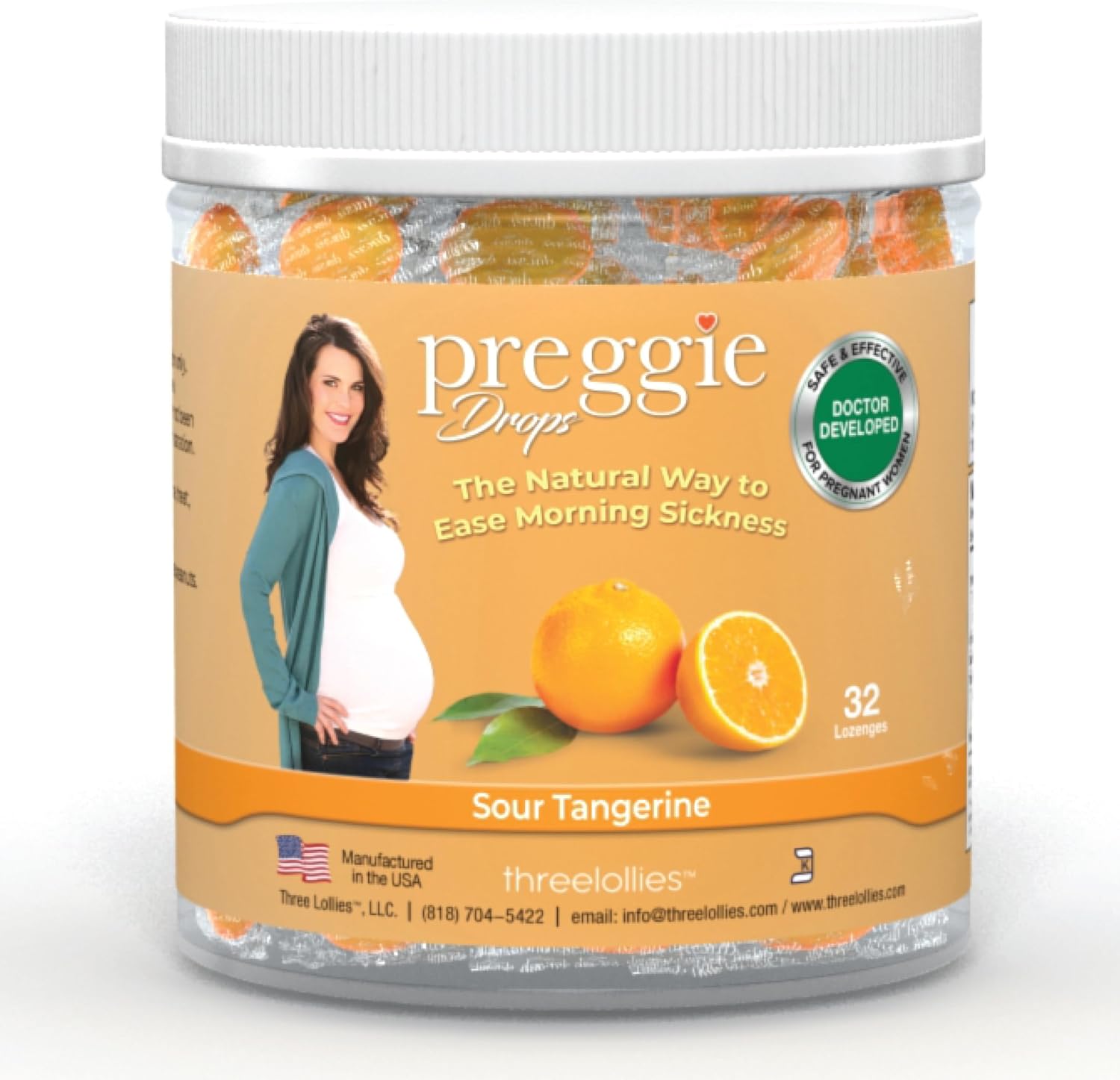 Amazon.com: Preggie Pop Drops Pregnancy Nausea Relief Morning Sickness ...