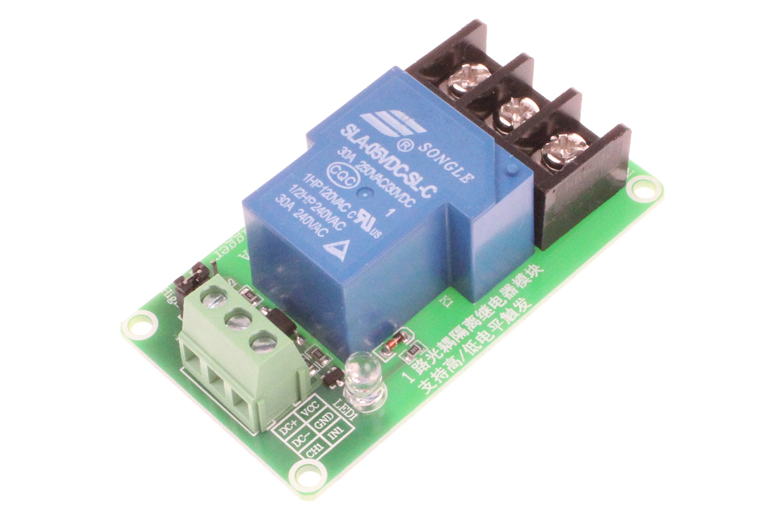 Snapklik.com : NOYITO 30A 1-Channel Relay Module High Low Level Trigger