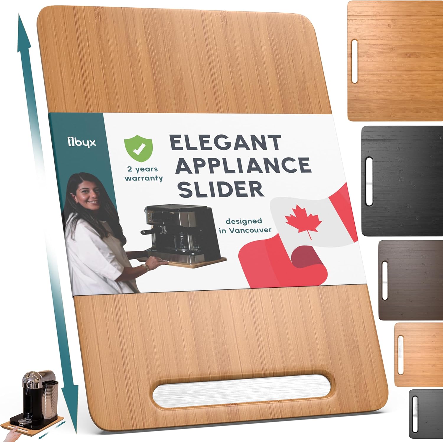 Ibyx Elegant Sliding Tray for Your Coffee Maker & Heavy Kitchen ...