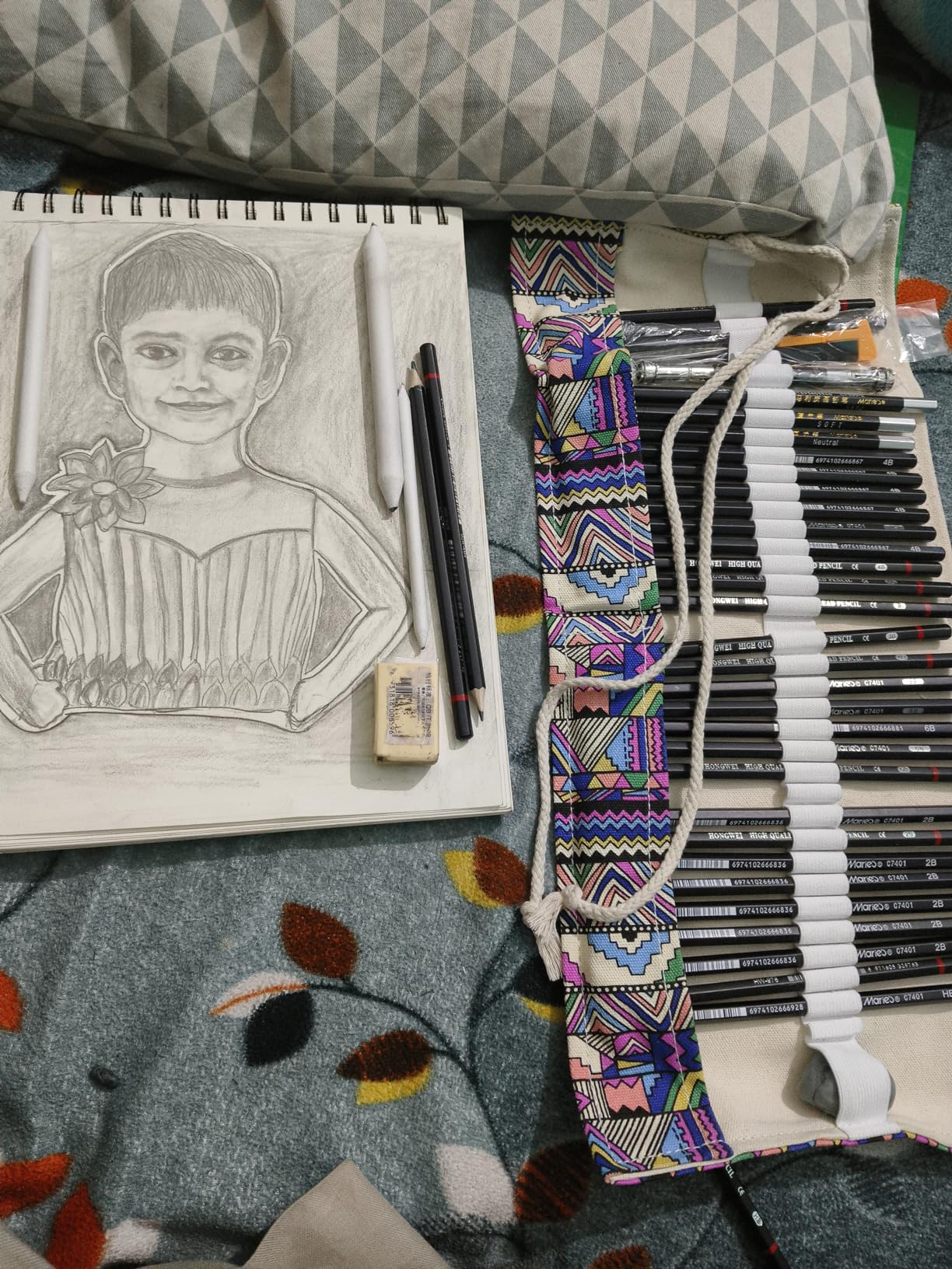 DaKos Professional Sketching Set for Artists, Drawing Tool Kit for ...