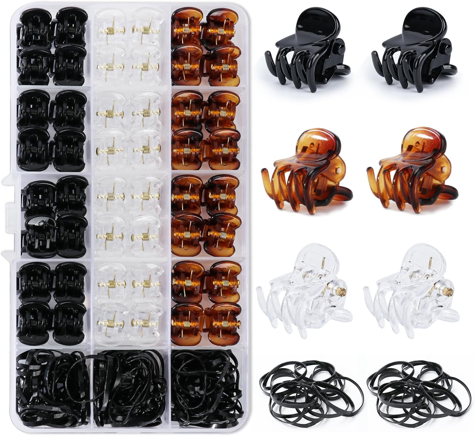 Amazon.com : 48pcs Mini Hair Claw Clips for Women Girls, Small Tiny ...