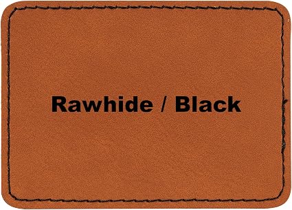 Amazon.com: 3.5"x2.5" Rectangle Blank Laserable Leatherette Hat Patches ...