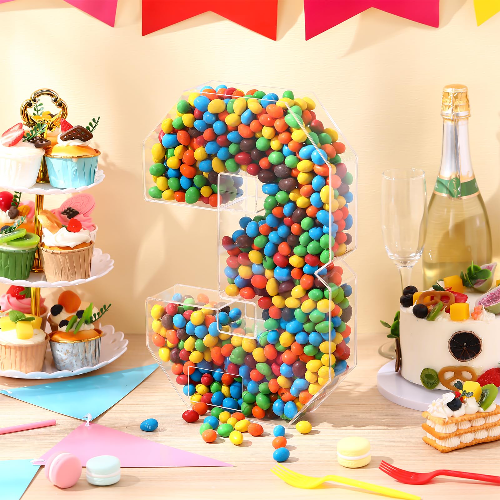 Snapklik.com : Mifoci 14 Christmas Acrylic Fillable Number Candy Box ...