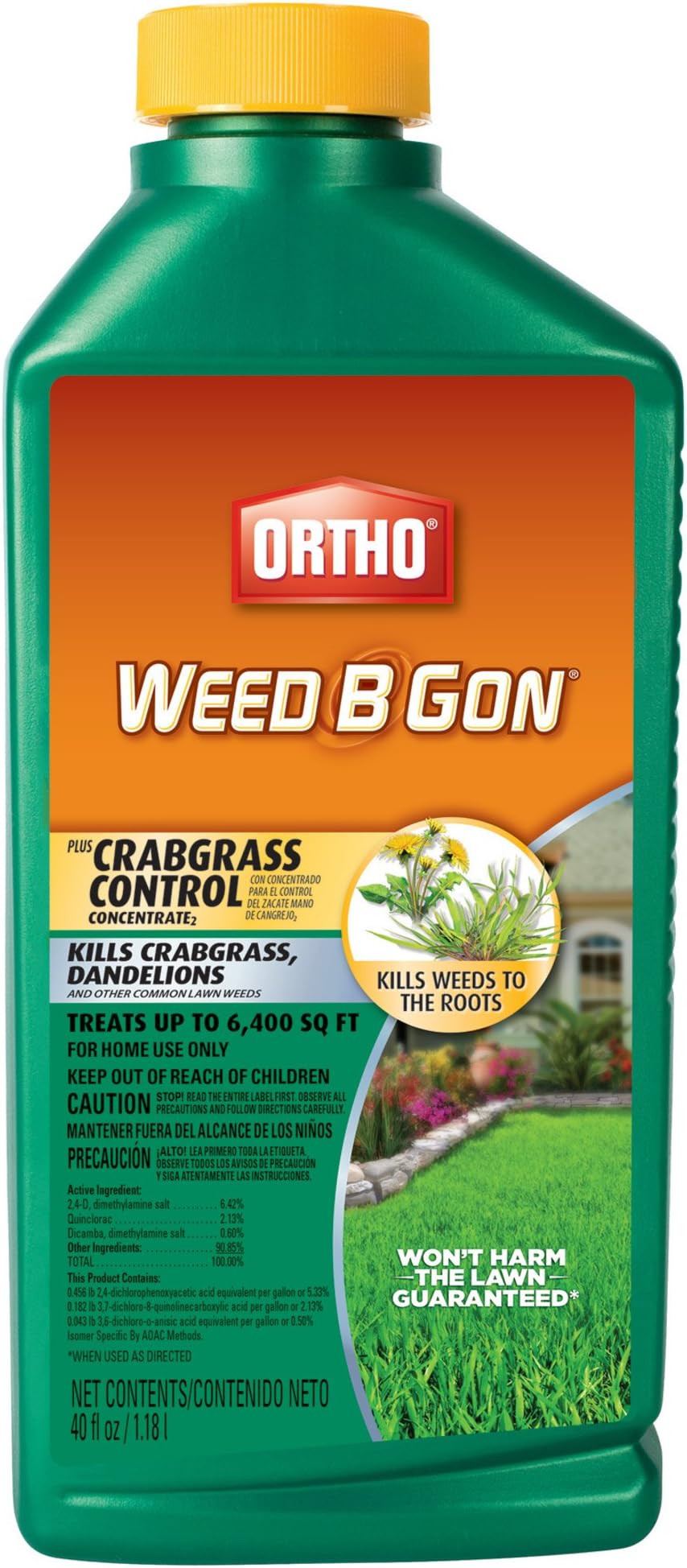 Amazon.com : Ortho Weed B Gon Plus Crabgrass Control Concentrate2, 40 ...