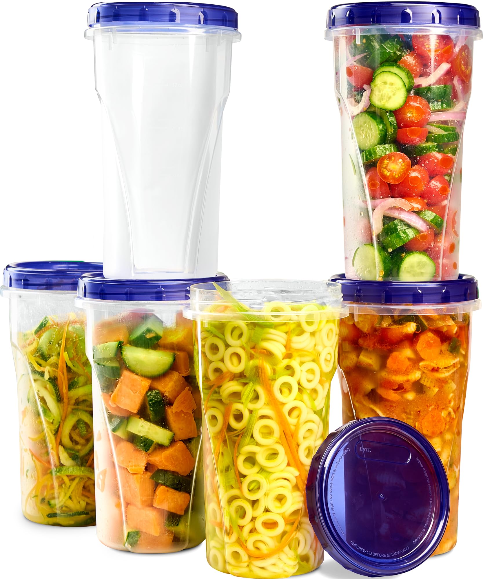 Snapklik.com : PLASTICPRO 12 Pack Twist Cap Food Storage Containers