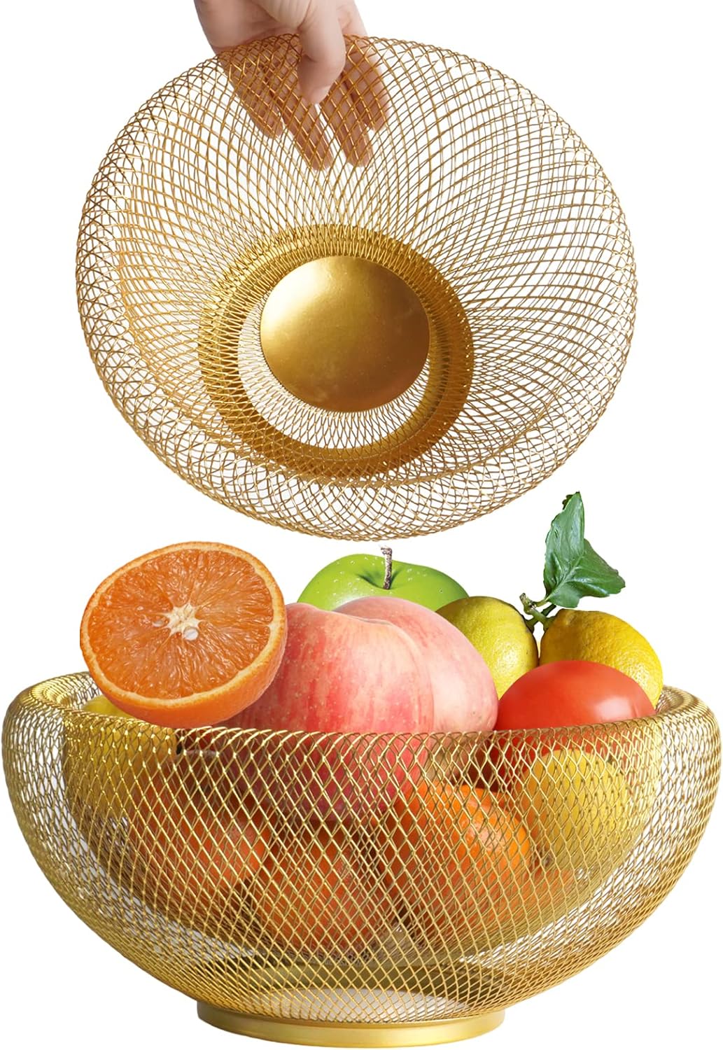 Amazon.com: GDYOOSHOW Metal Fruit Basket Mesh Fruit Bowl for Bread ...