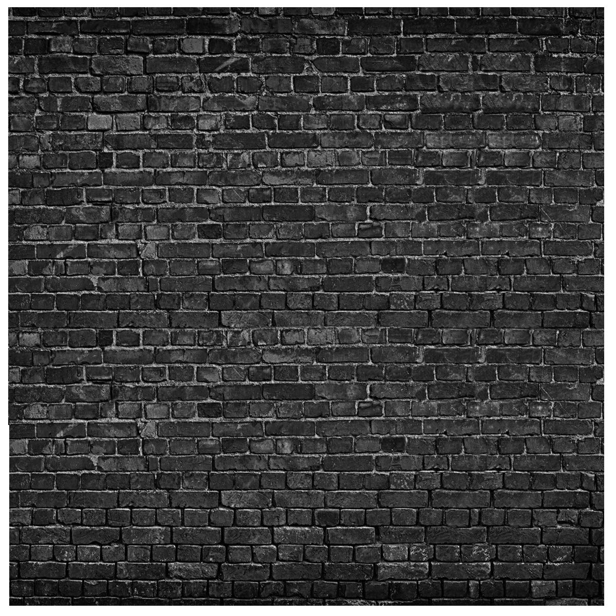 Buy AIIKES 8x8FT Brick Backdrop Black Brick Wall Photography Backdrop ...