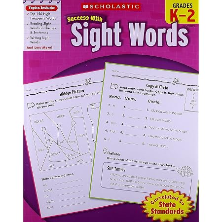 Amazon.com: Scholastic Success with Kindergarten Workbook : Office Products