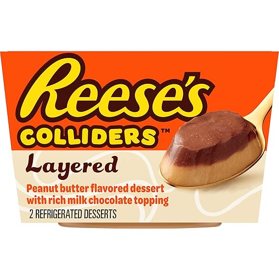 Amazon.com: Colliders Reese's Refrigerated Dessert Pudding Cups, 2 Ct ...