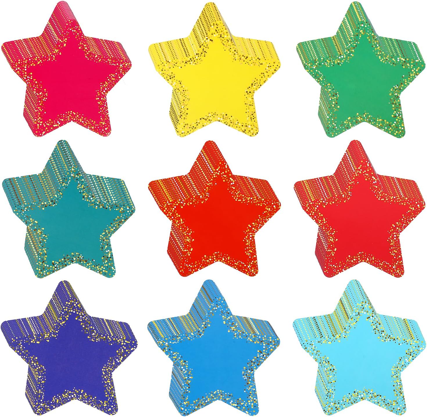 Amazon.com: 108Pcs Stars for Bulletin Board, Glitter Confetti Star ...
