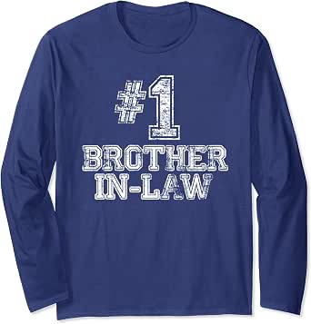 Amazon.com: #1 Brother-in-Law T Shirt -Number One Sports Jersey Gift ...