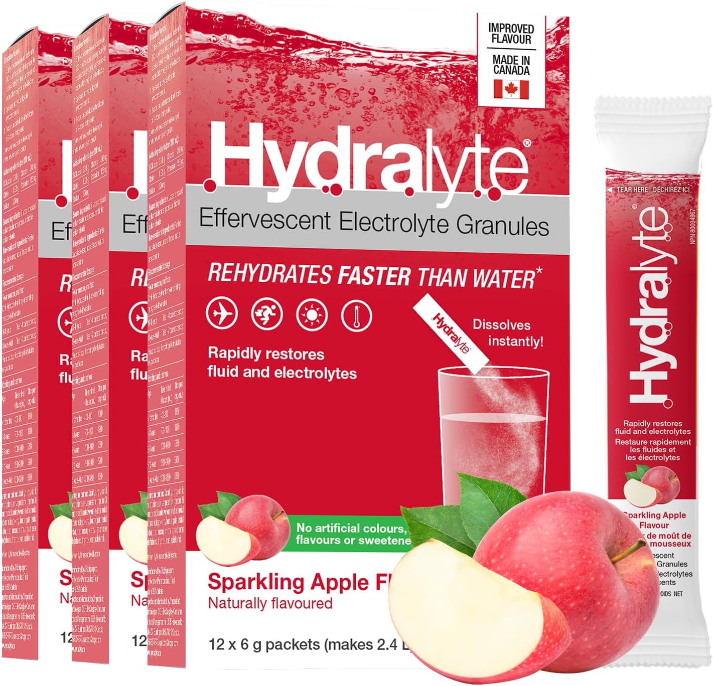 HydraLyte Electrolyte Powder, Low Sugar Electrolyte Packets Designed ...