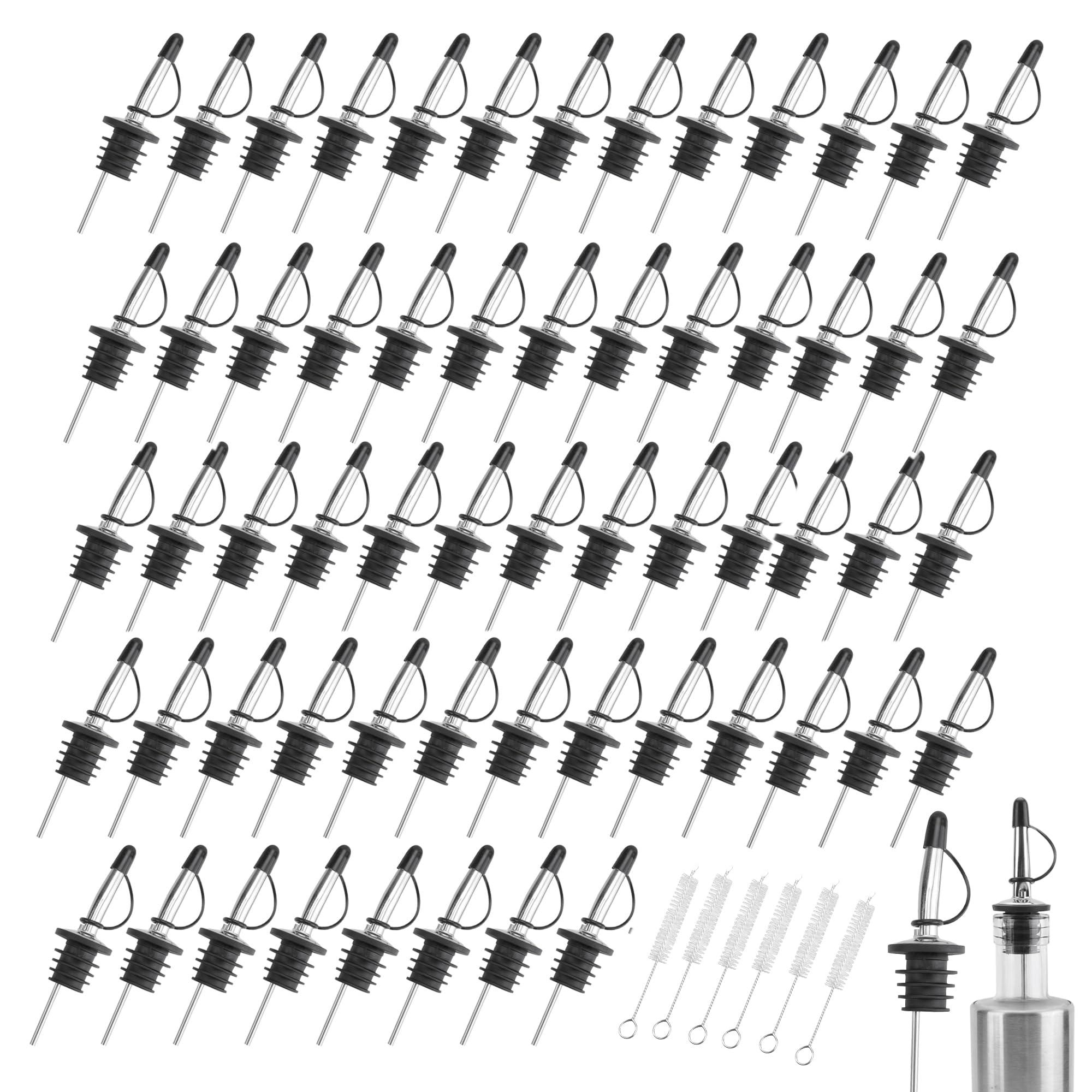 Amazon.com: KEJJNYER 60 Pieces Speed Pourers for Liquor Bottles ...