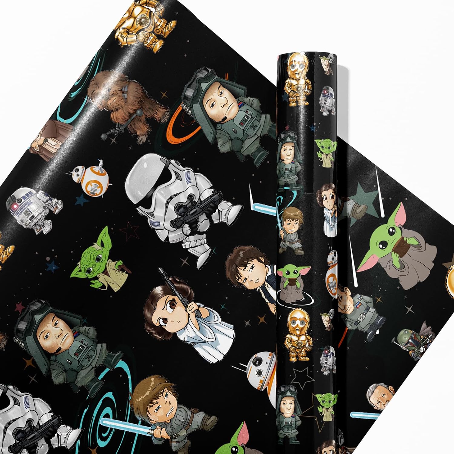 Amazon.com: 5 Pcs Star Theme Wrapping Paper Star Theme Gift Wrap Bulk ...