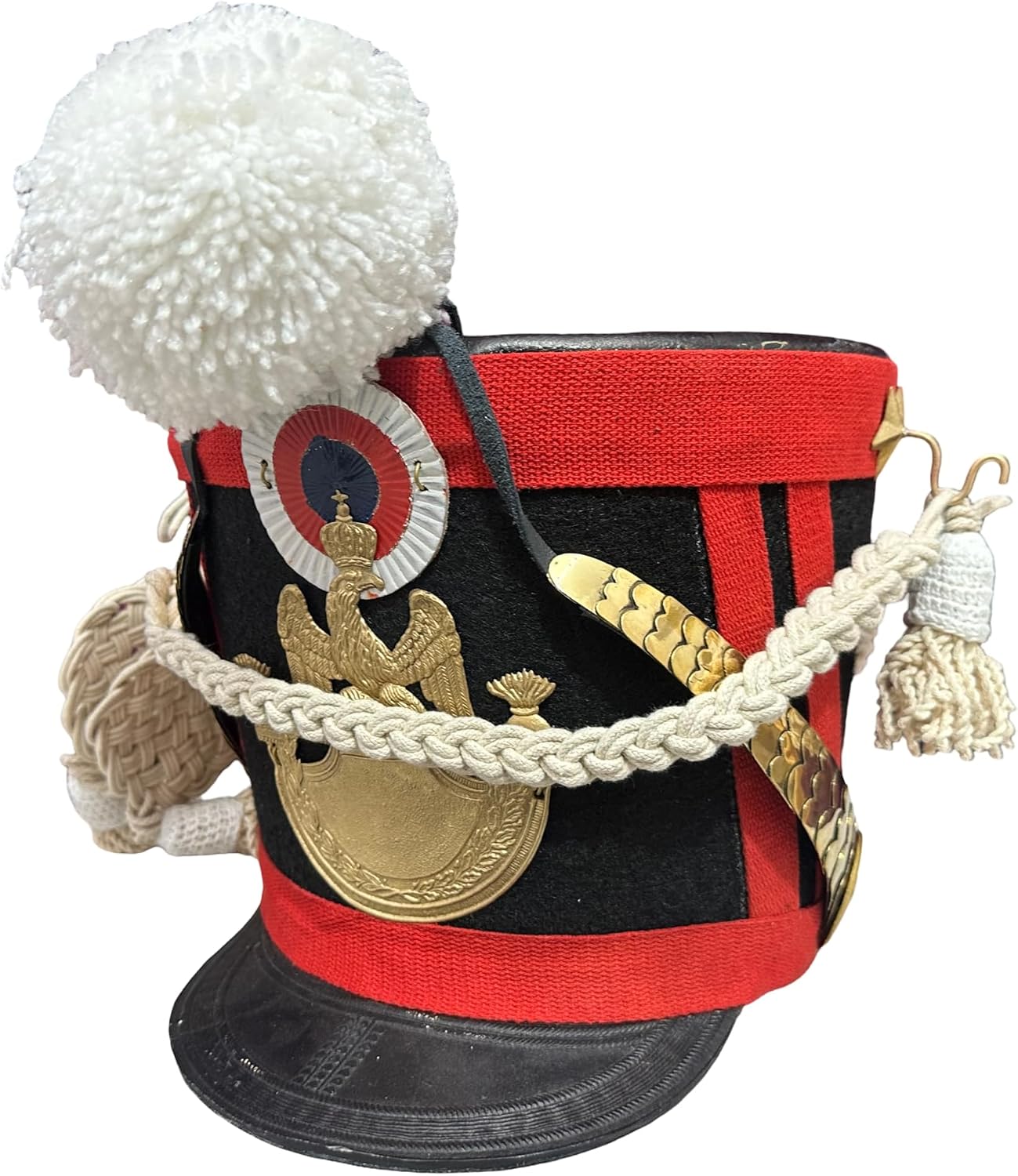 Amazon.com: Shako Helmet, Leather Napoleonic French Military Shako ...