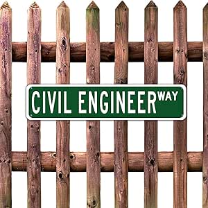 Amazon.com: Vintage Metal Tin Sign Civil Engineer Wall Poster Metal ...