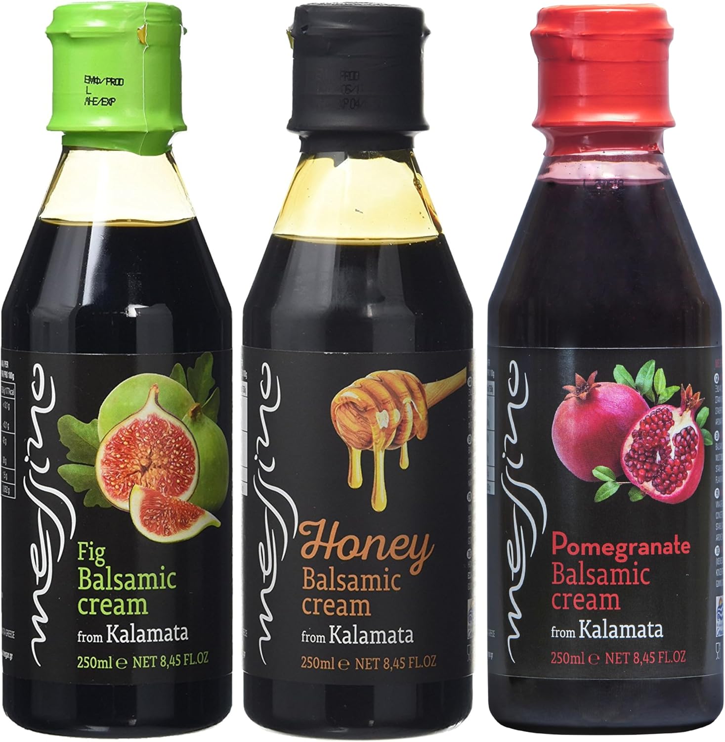 Messino Greek Balsamic Creams Gourmet Selection Pack – Fig, Honey ...