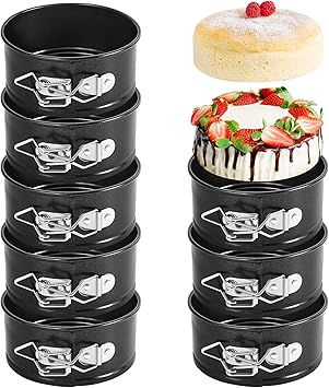 Amazon.com: Sunnyray 25 Pcs 4 Inch Springform Pan for Baking Mini ...