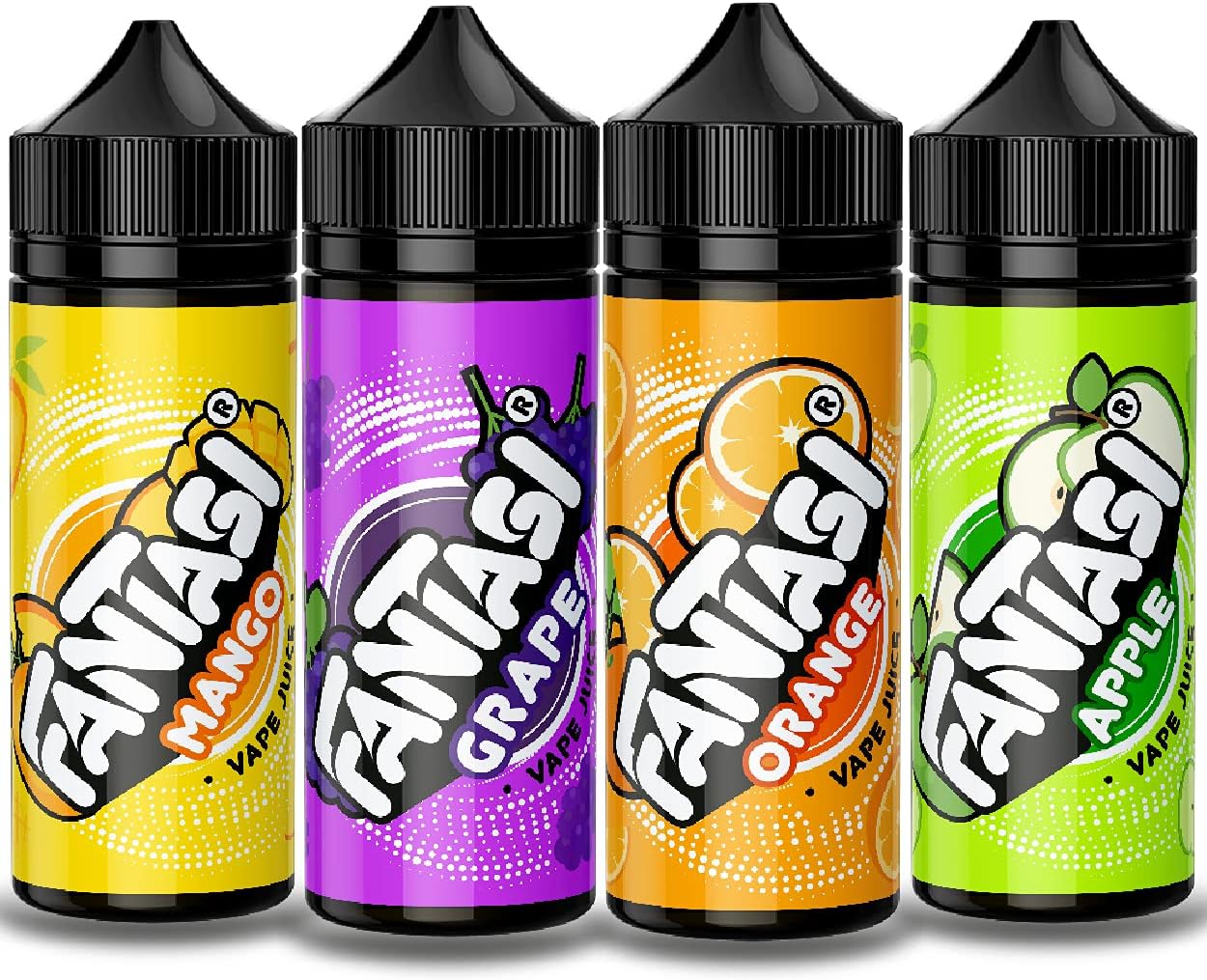 Fantasi Vape Liquid Bundle | Orange, Grape Vape Juice, Mango & Apple ...