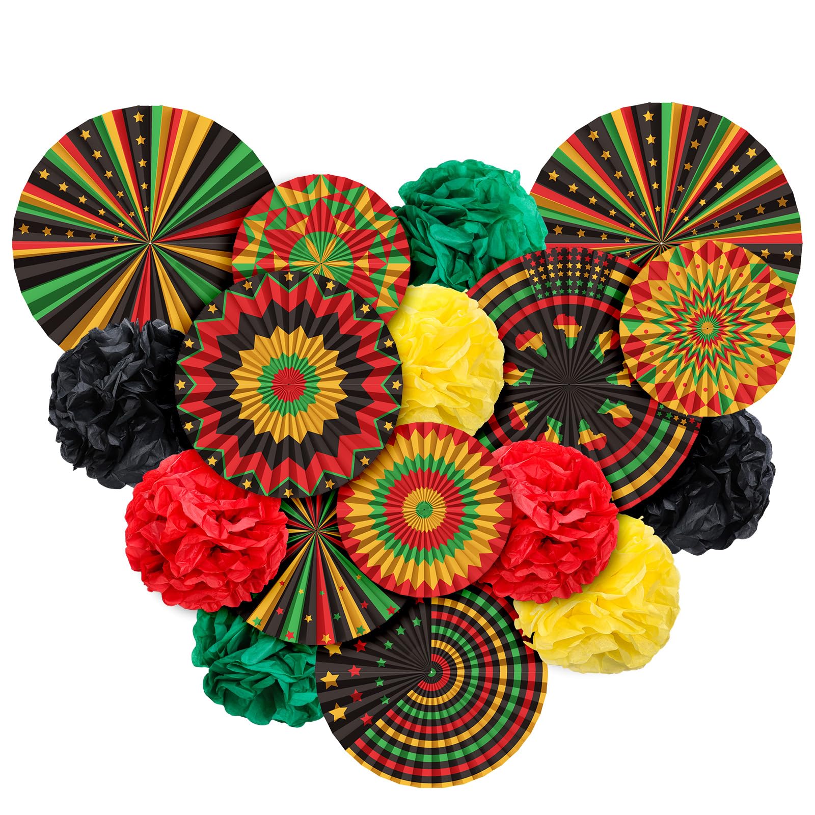 Amazon.com: Whaline 17Pcs Black History Month Decoration Hanging Paper ...