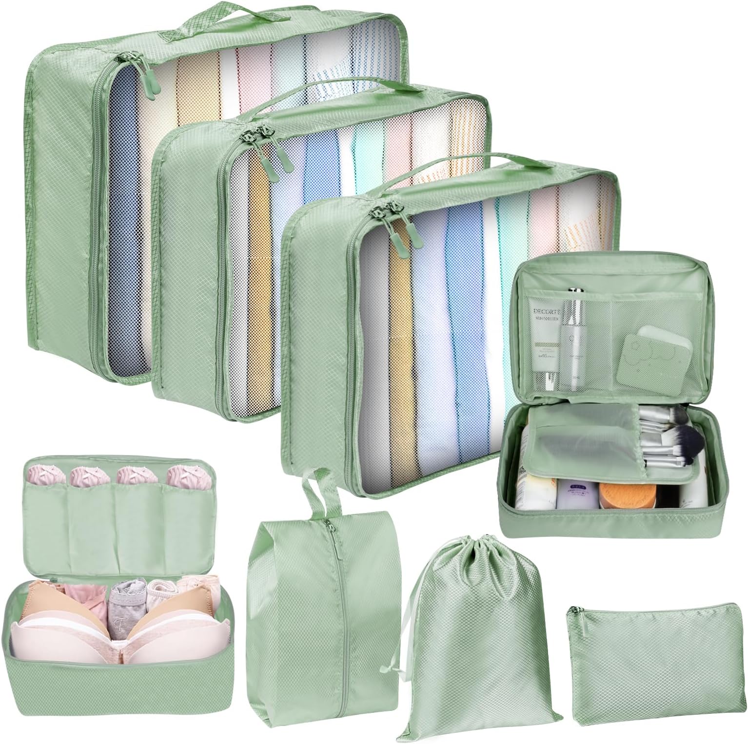 Amazon.com: Suitcase Organizer Bags Set For Travel - 6 Set Of Packing ...