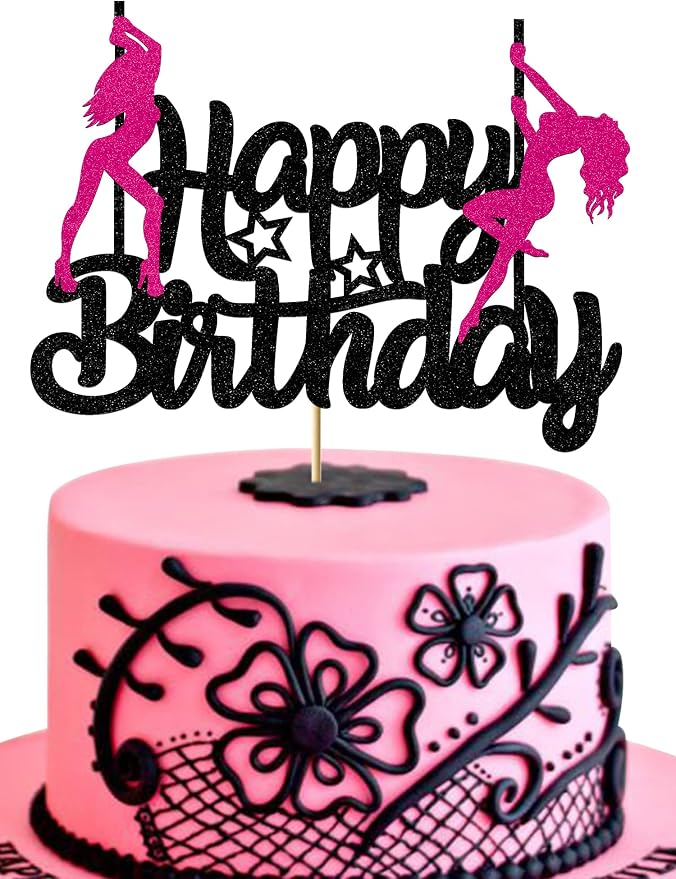 Amazon.com: Pole Dance Girl Cake Topper-Pole Dance Decoration for Women ...