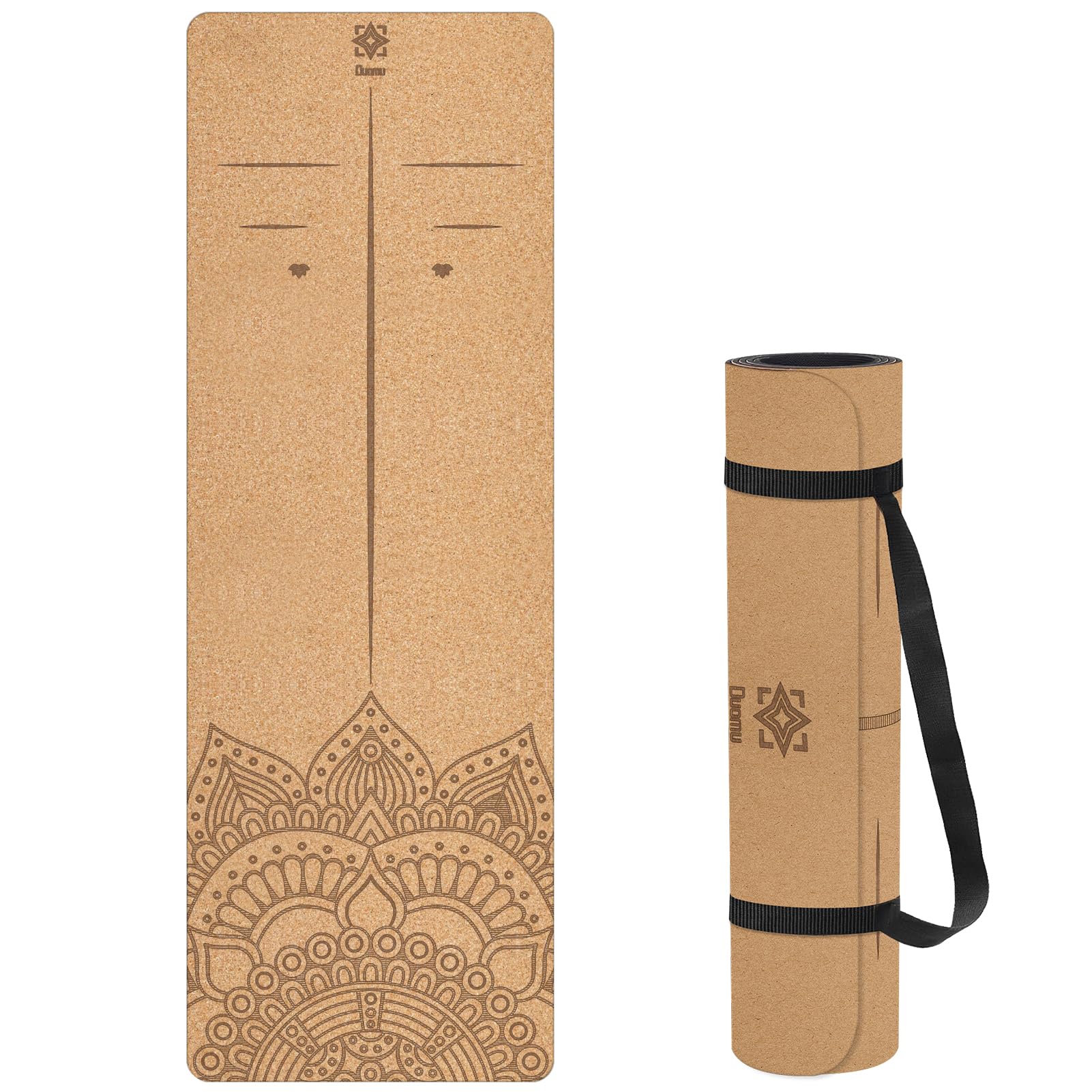 Cork Yoga Mat Sports Mat Natural Cork Environmental Protection TPE Anti ...