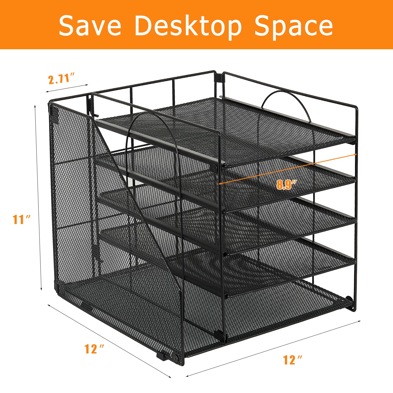 Snapklik.com : LEKETREE Desk Organizers And Accessories, 5-Tier Paper ...