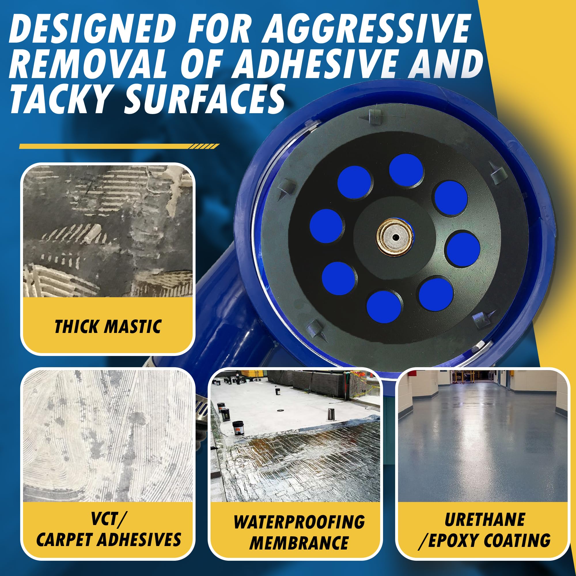 Snapklik.com : 4.5" PCD Grinding Wheel For Epoxy