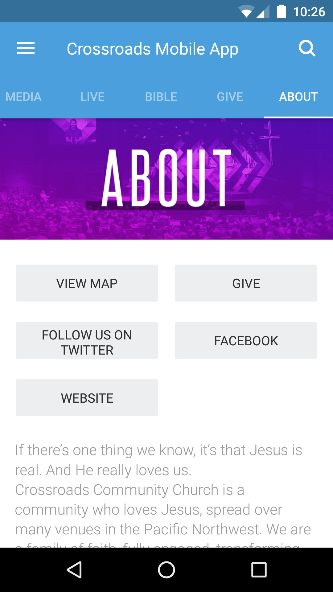 Crossroads Mobile App - App on Amazon Appstore