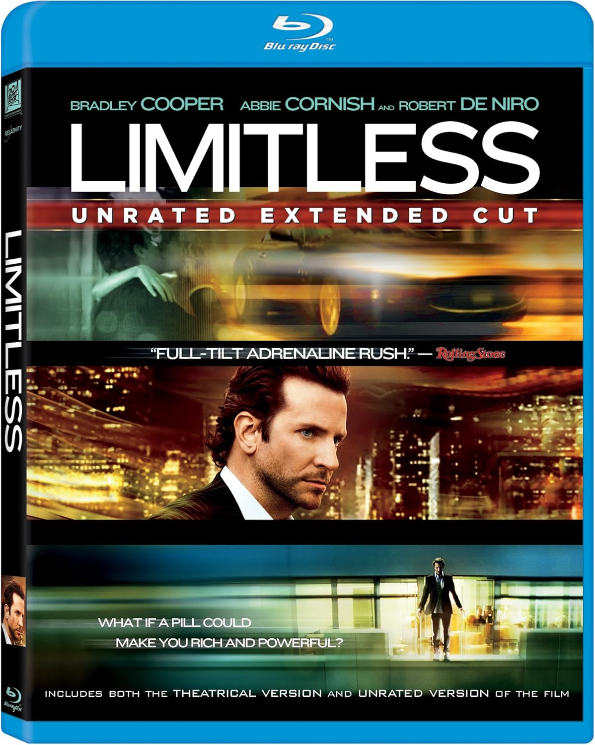 Limitless [Blu-ray] [Importado] : Cindy, Bradley Cooper, Robert De Niro ...