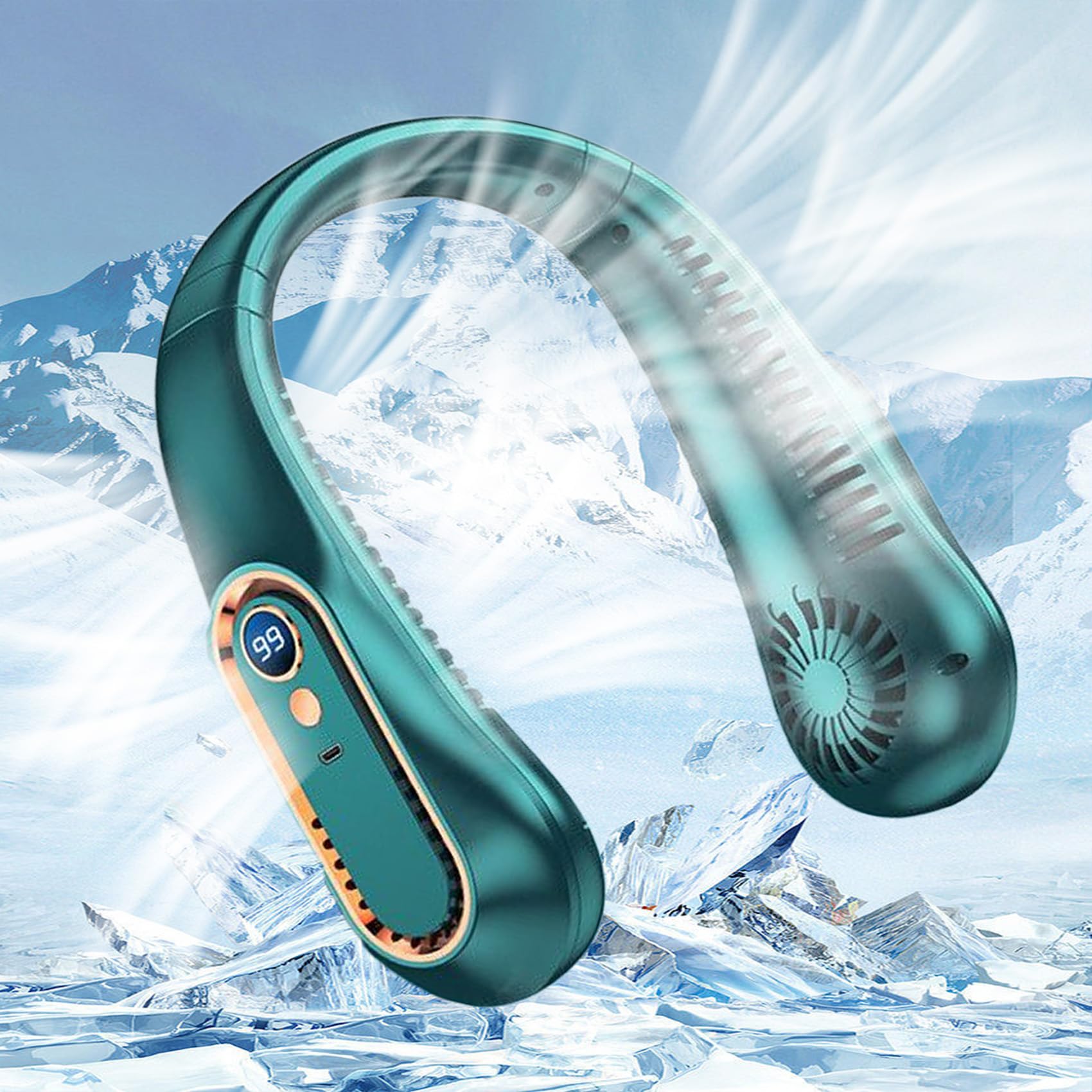 Amazon.com: Neckbreeze - Neckbreeze Neck Fan, 5 Speeds Adjustable ...