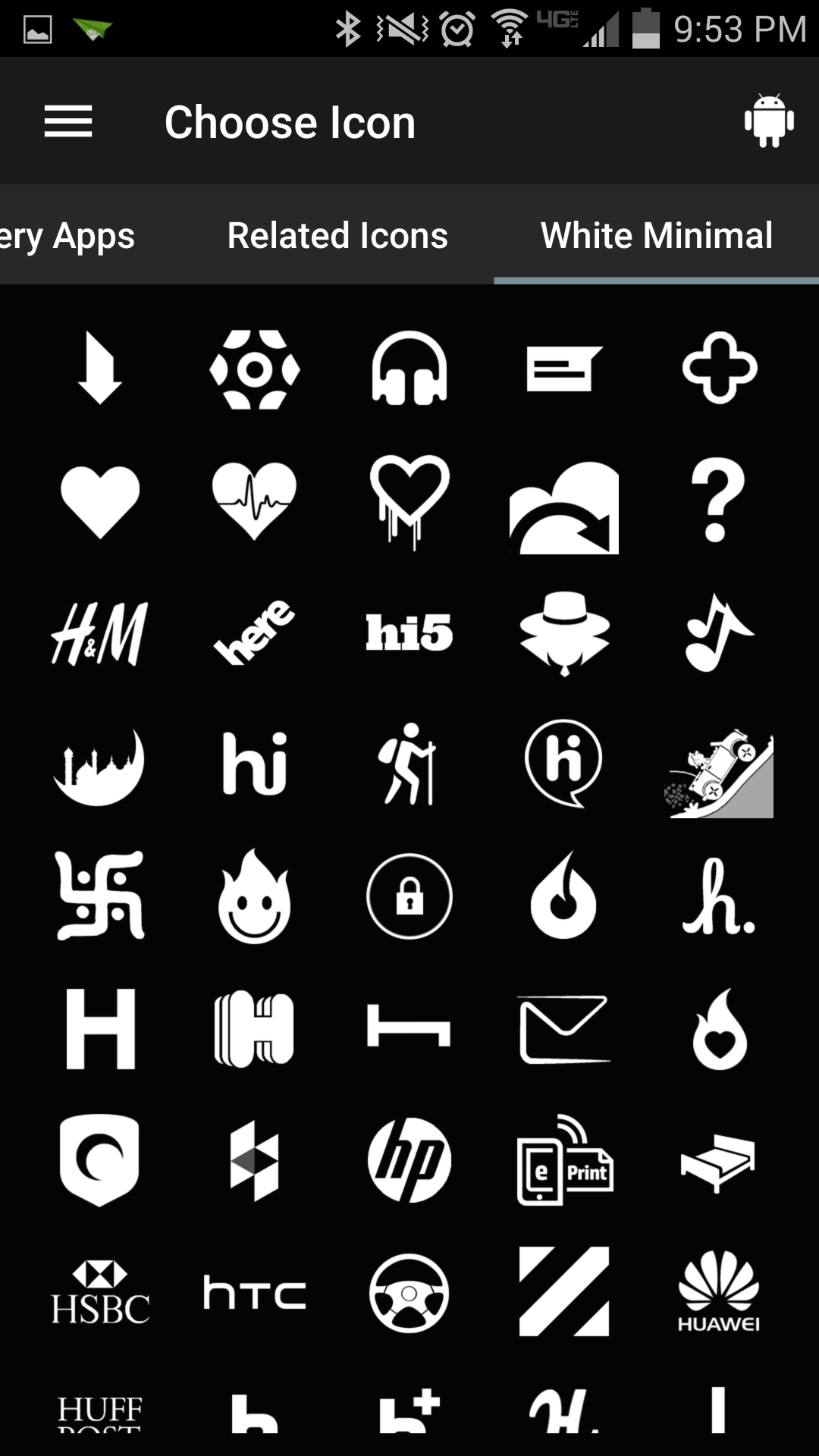 White Minimal Icon Pack - App on Amazon Appstore