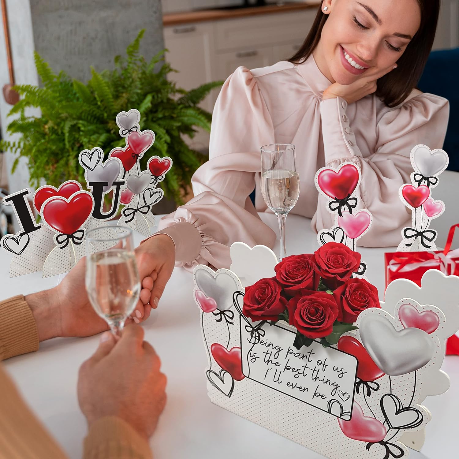 Centros De Mesa Para Bodas De San Valentin Centro De Mesa Corazones De