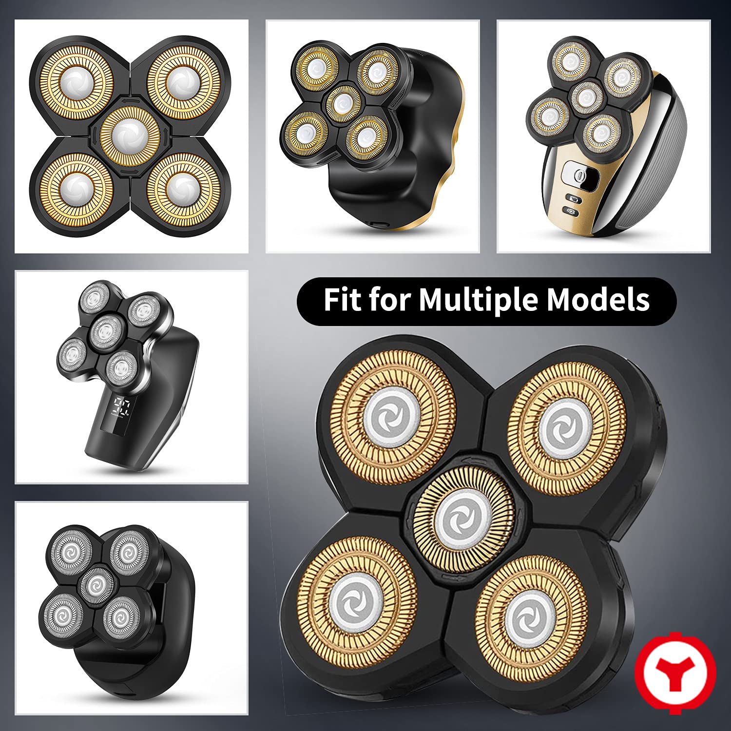 Snapklik.com : Roziapro Replacement Shaver Head Blade Cutters 5D ...