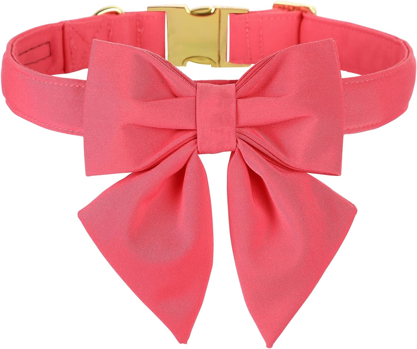 Amazon.com : Maca Bates Peach Pink Dog Collar with Cute Solid Sailor ...