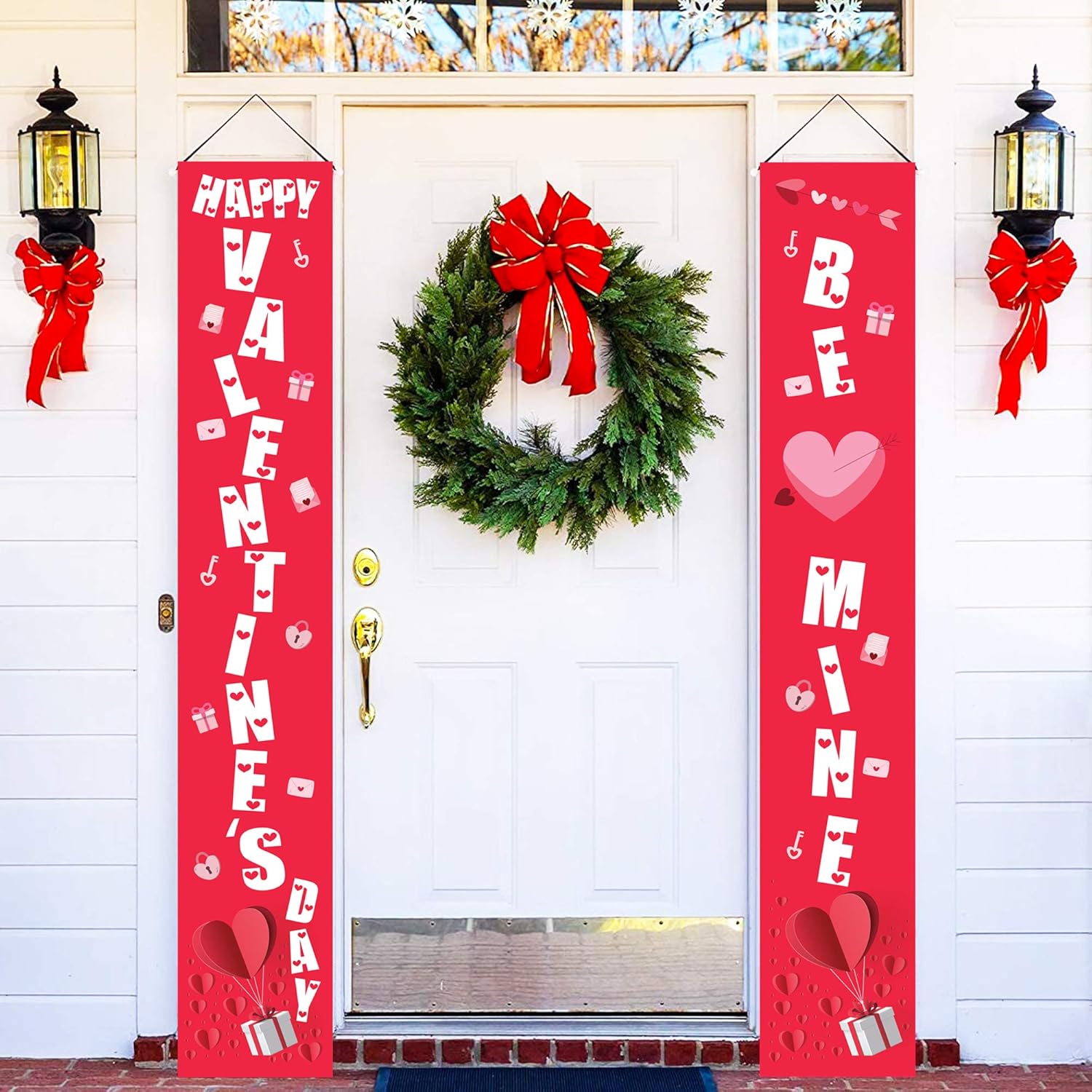 25+ Fabulous Valentine’s Day Door Decorations {Hangers, Wreaths & More!}