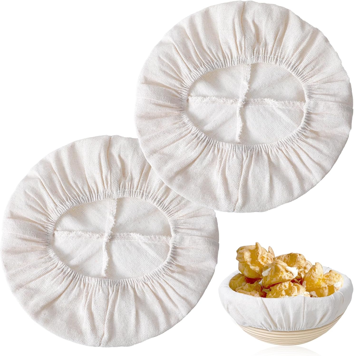 Amazon.com: 2 Pcs Bowl Covers for Bread Proofing, Reusable Proofing ...